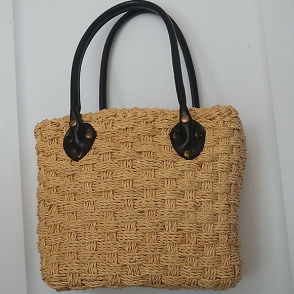 Express | Bags | Express Woven Straw Hand Bag Tan | Poshmark
